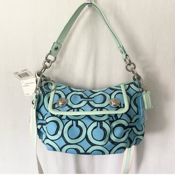 Coach | Bags | Coach Poppy Nwt Op Art Groovy Crossbody Conversion Sateenleather | Poshmark